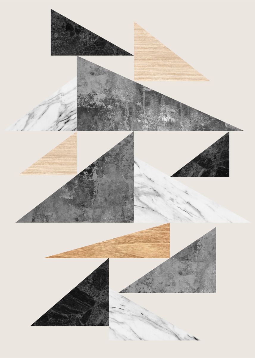 'Texture collage H' Poster, picture, metal print, paint by Vitor Costa ...