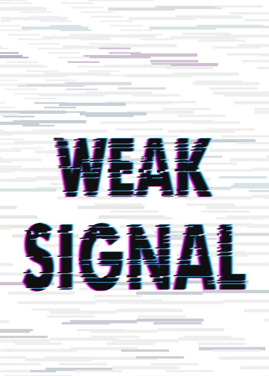 'Weak Signal' Poster, picture, metal print, paint by Trending Collections | Displate