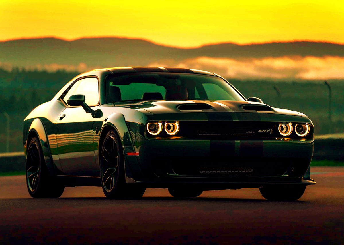 'Dodge Challenger SRT' Poster by Marcel Lee | Displate