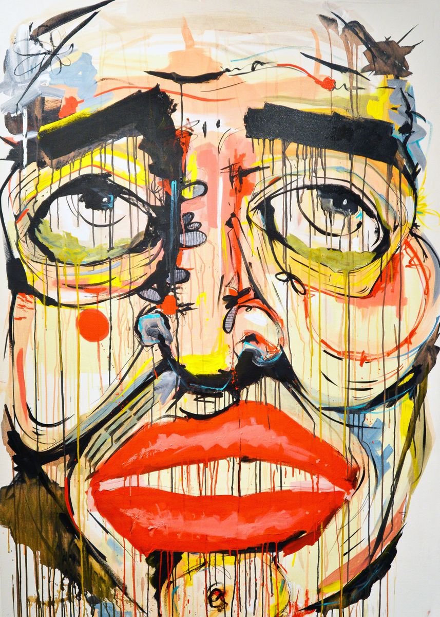 'Abstract Human Face' Poster, picture, metal print, paint by Finnick ...