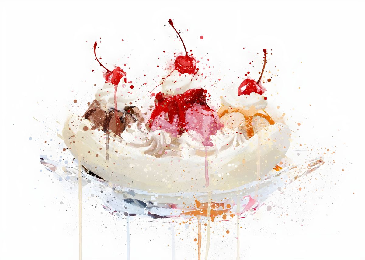 'Banana Split' Poster by Izu | Displate