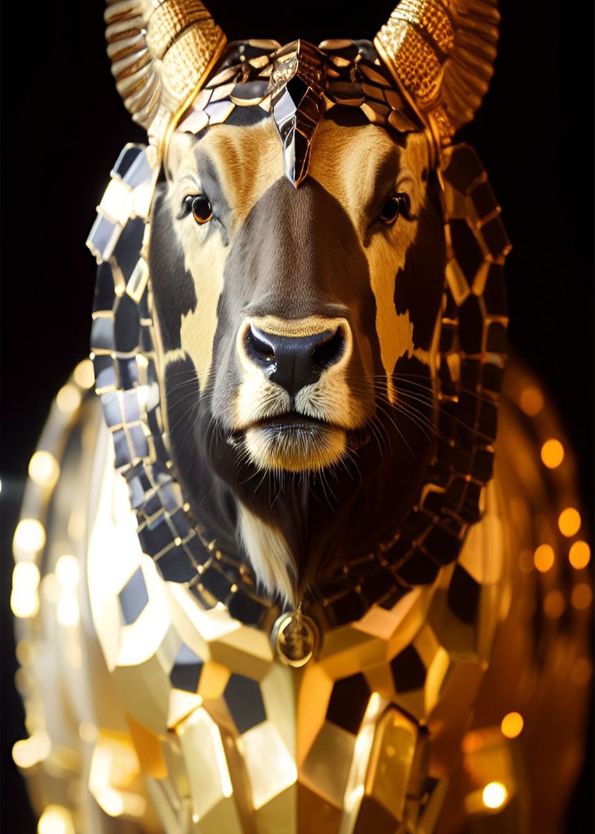 'Cow Animal Posters' Poster, picture, metal print, paint by Ben Charme ...