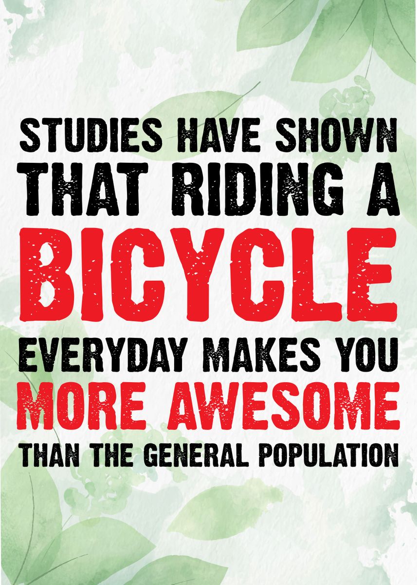 'Riding bicycle' Poster, picture, metal print, paint by crbn design ...