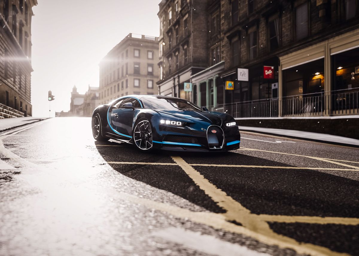 'Bugatti Chiron' Poster by Spot Cars | Displate