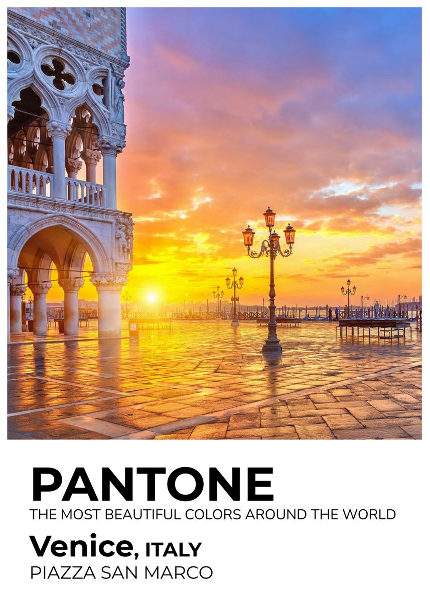 'Pantone Sight Venice' Poster, picture, metal print, paint by ...