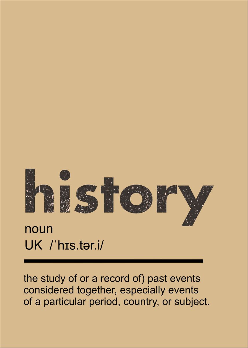 'History Dictionary ' Poster, picture, metal print, paint by Poster ...