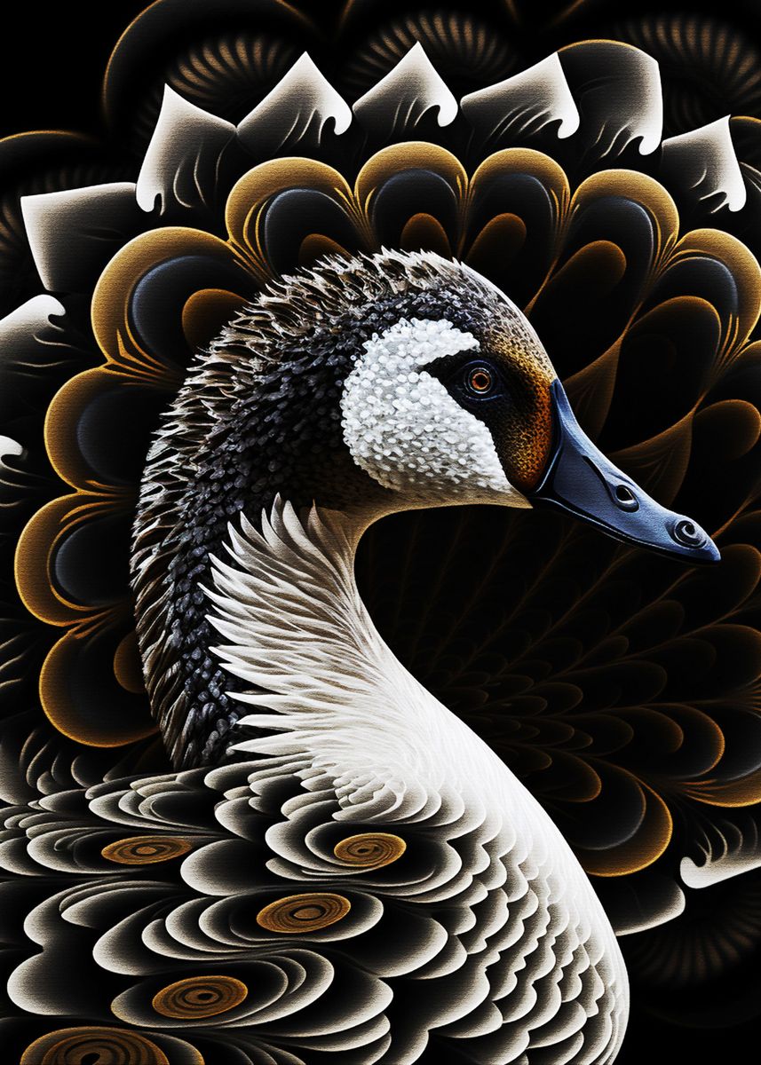 'Duck Art' Poster, picture, metal print, paint by Coffee Design | Displate