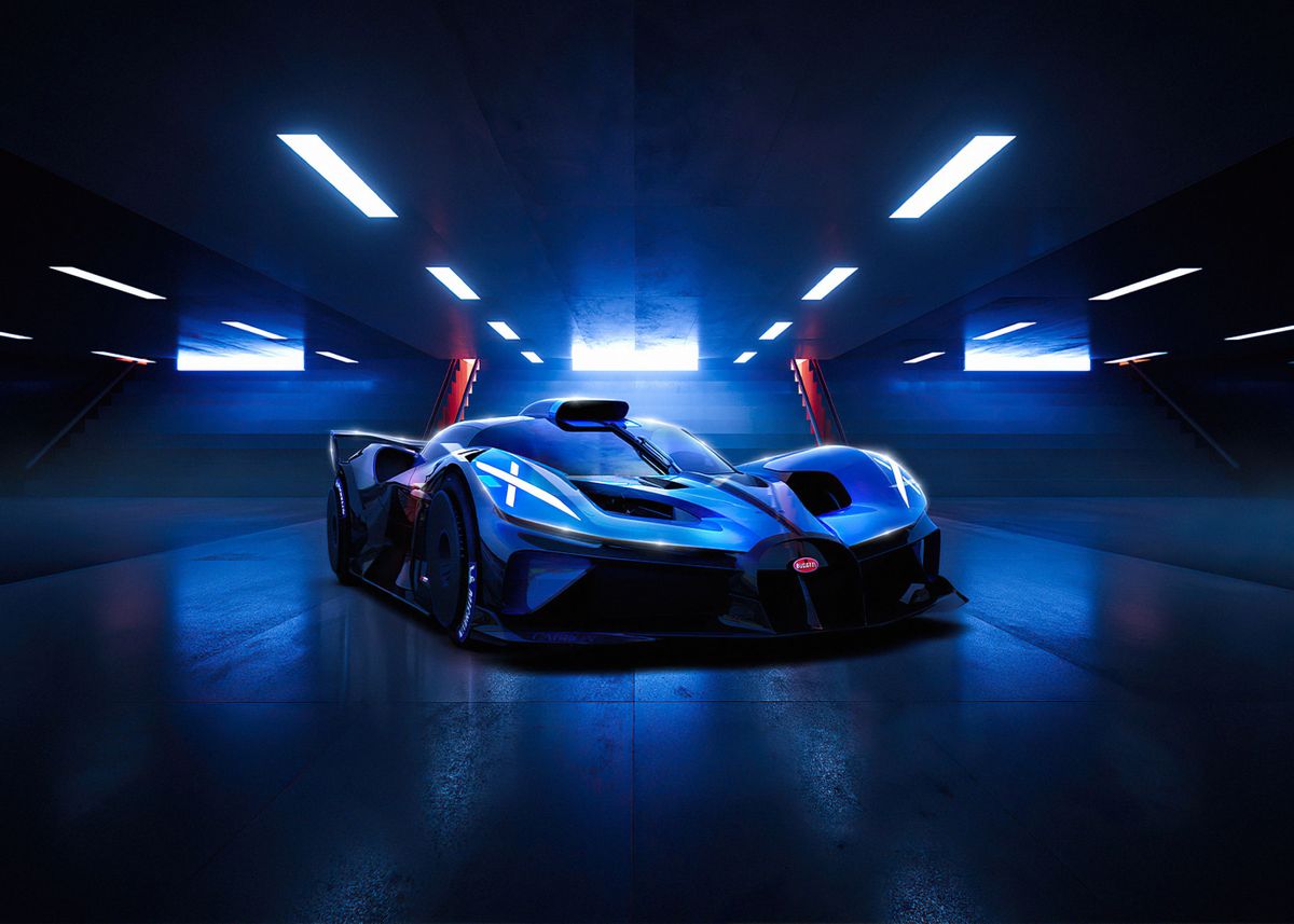 'Bugatti Bolide' Poster by Spot Cars | Displate