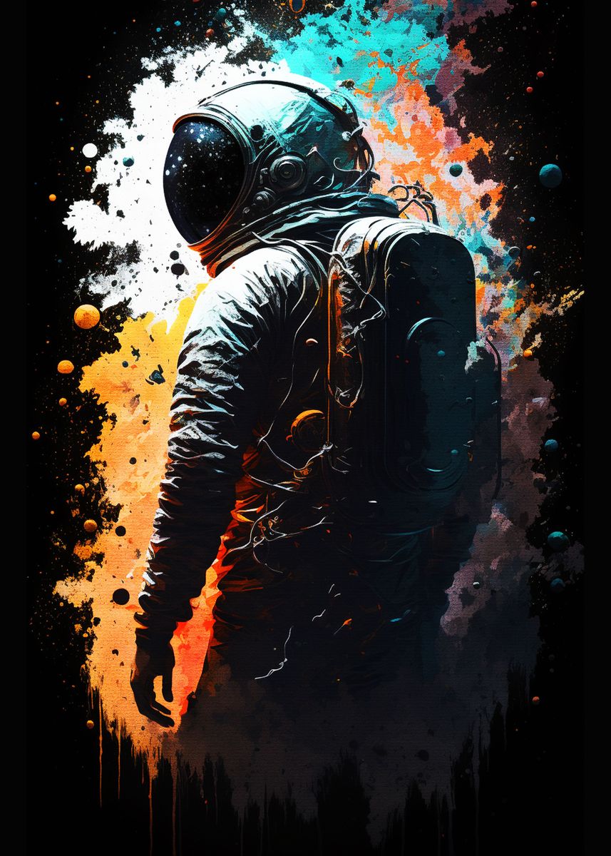 'Splatter Astronomy' Poster, picture, metal print, paint by Muh Asdar ...