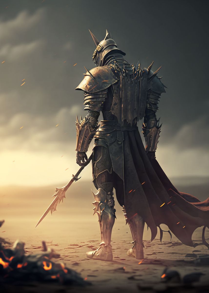 'Dark knight' Poster, picture, metal print, paint by Oleksandr Kovalov | Displate