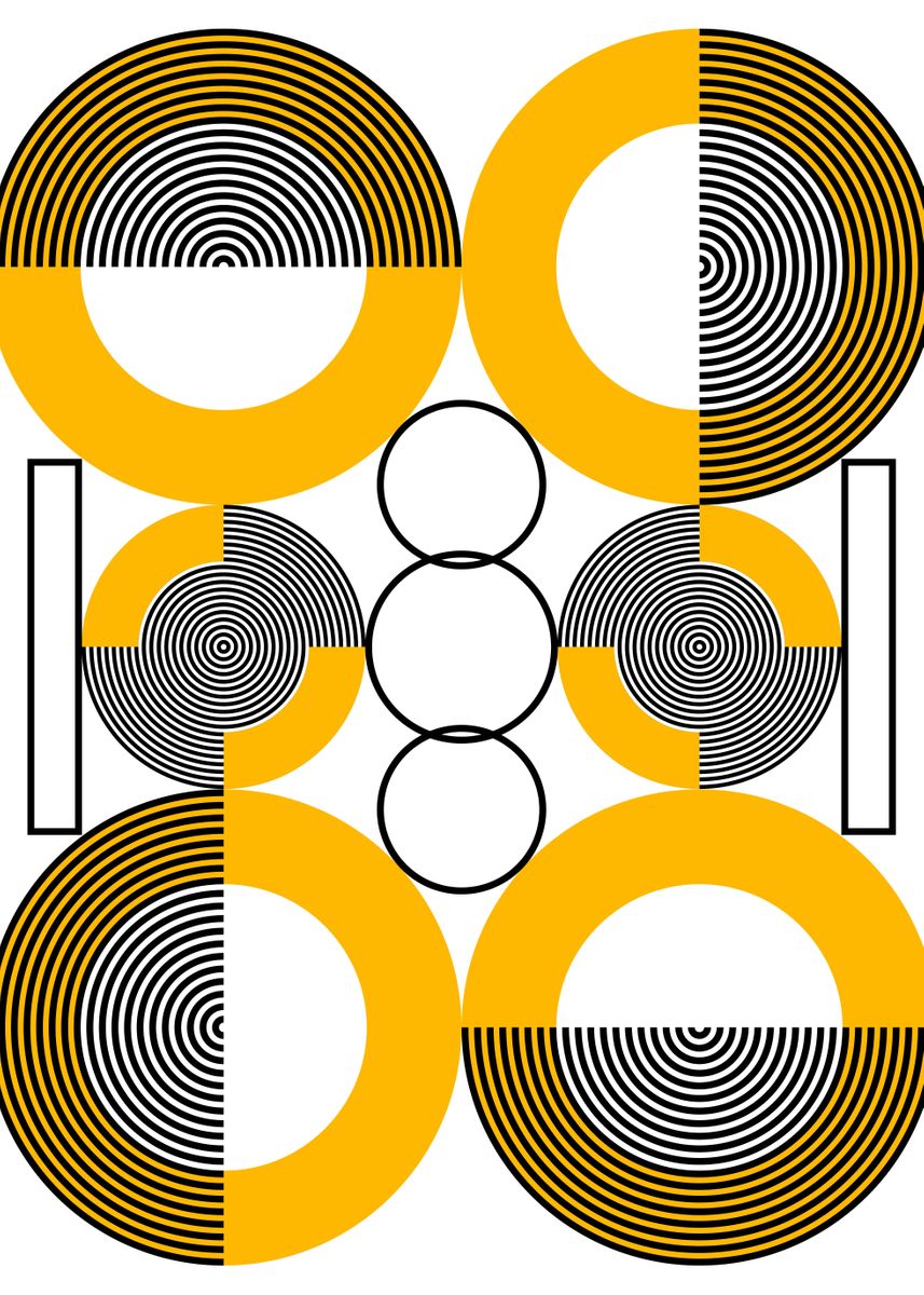'GEOMETRIC ABSTRACT 374A' Poster by UillianRius | Displate