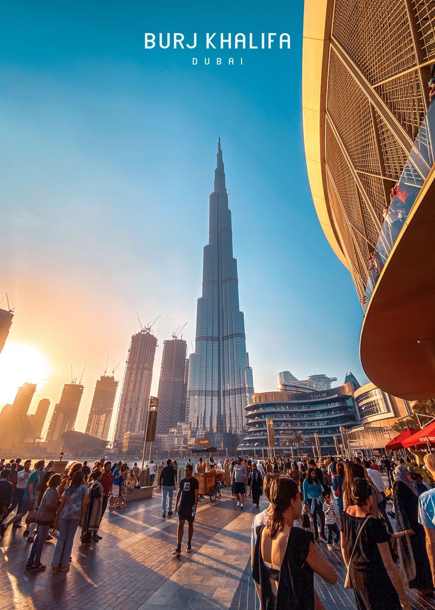 'Burj Khalifa ' Poster, picture, metal print, paint by Travel Addict ...