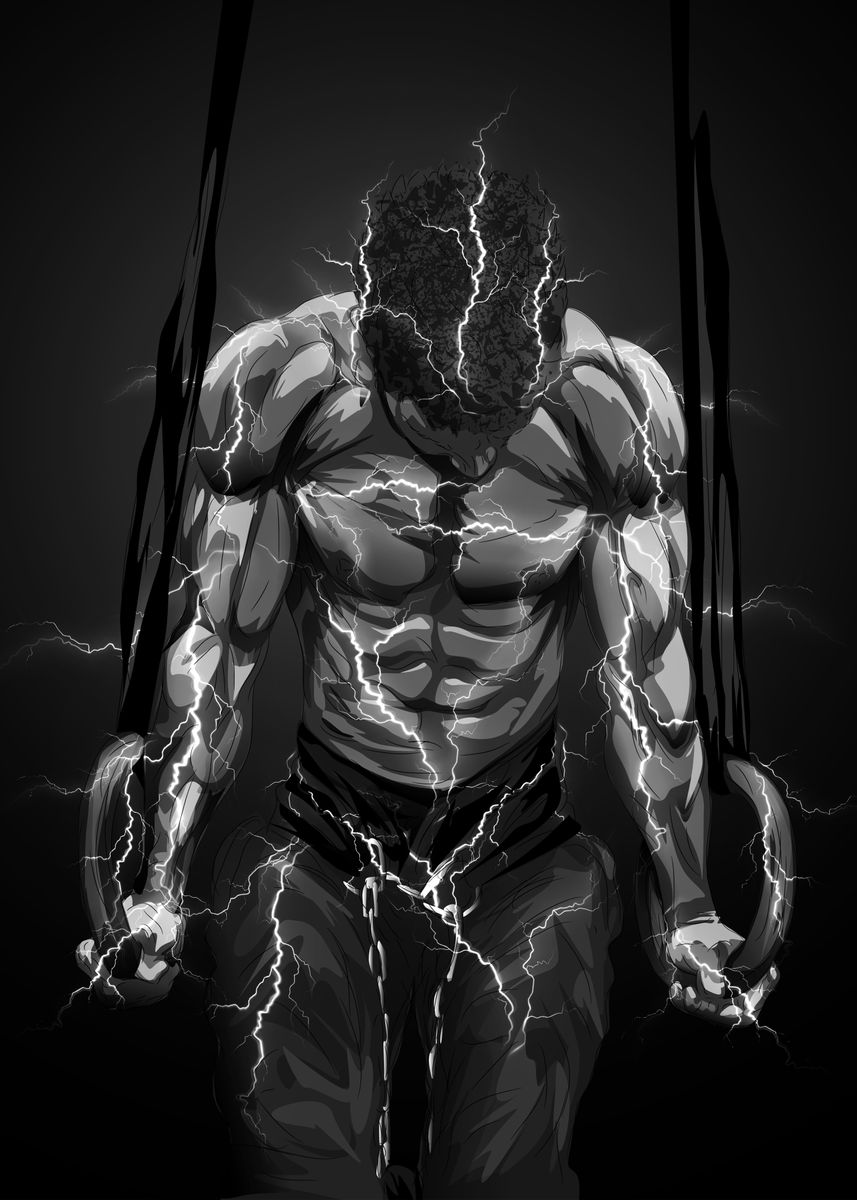 'Gymnastics Rings Workout' Poster by Shamoon Ibrahim Rasheed | Displate