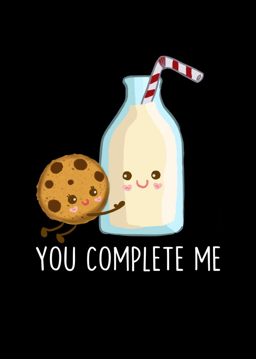 'You Complete Me' Poster, picture, metal print, paint by Francois ...