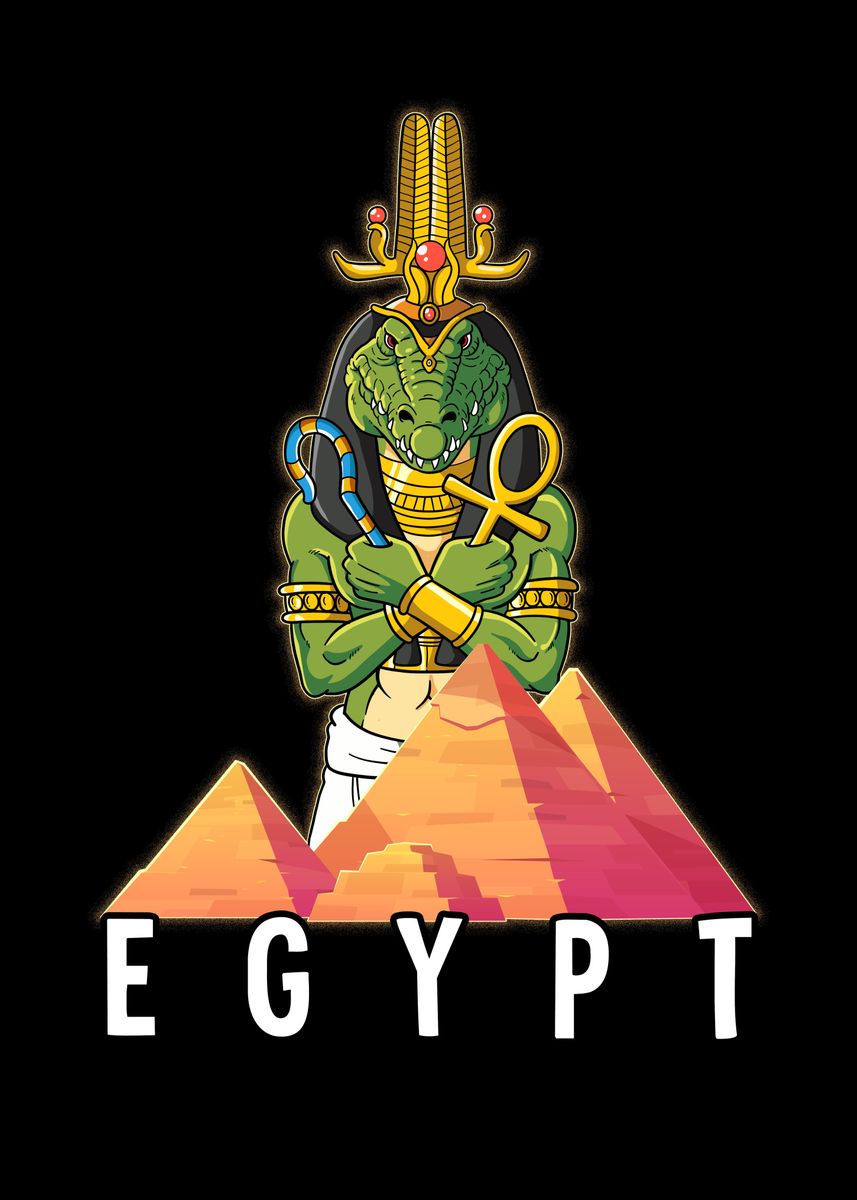 'Egypt Egyptian Subek' Poster, picture, metal print, paint by PxL ...