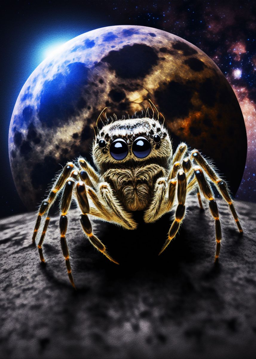 'Spider in space' Poster, picture, metal print, paint by Muh Asdar ...