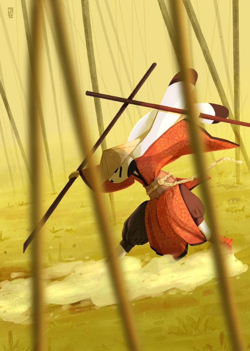 'The Warrior Rabbit' Poster by JosieTheCroissant | Displate