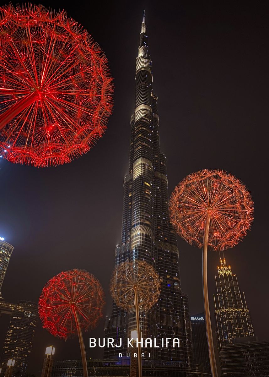 'Burj Khalifa ' Poster, picture, metal print, paint by Travel Addict ...