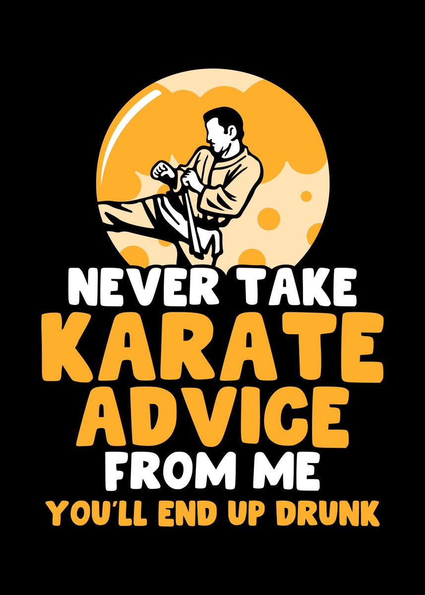 'Karate' Poster by Sebastian Wünsche | Displate