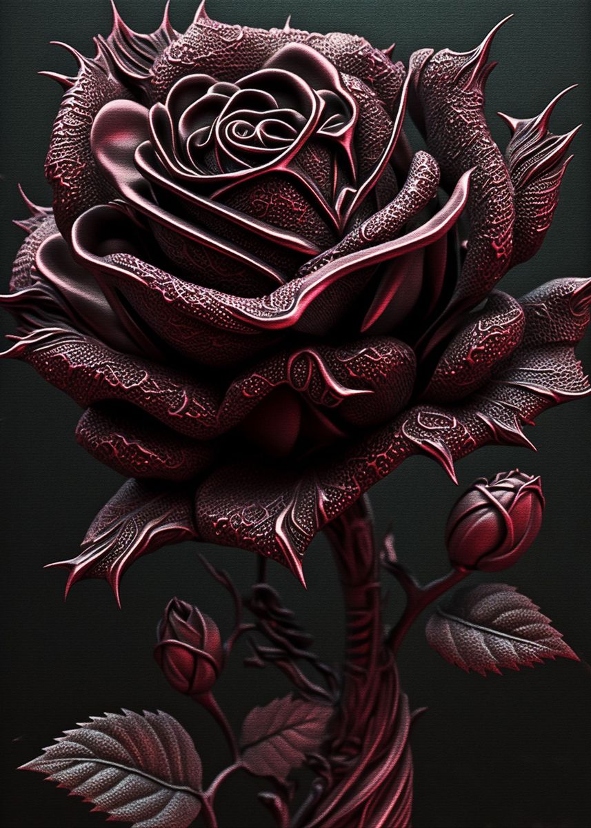 Abstract Rose Design