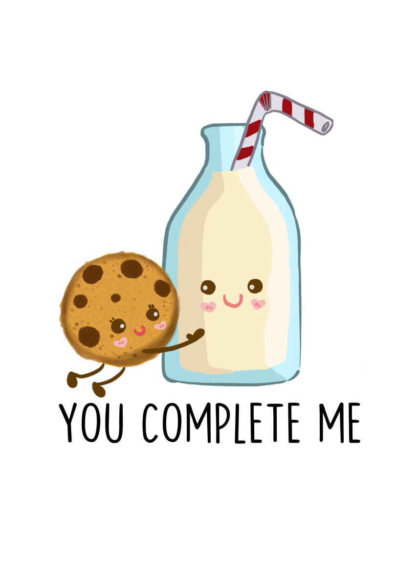 'You Complete Me' Poster, picture, metal print, paint by Francois ...