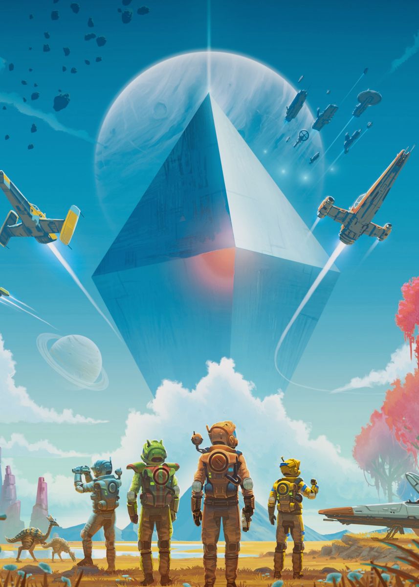 'no Mans sky' Poster, picture, metal print, paint by jack li | Displate