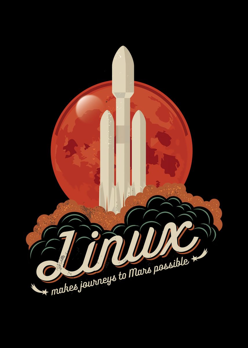'Linux Space Quotes' Poster by Lunaxys Artwork | Displate