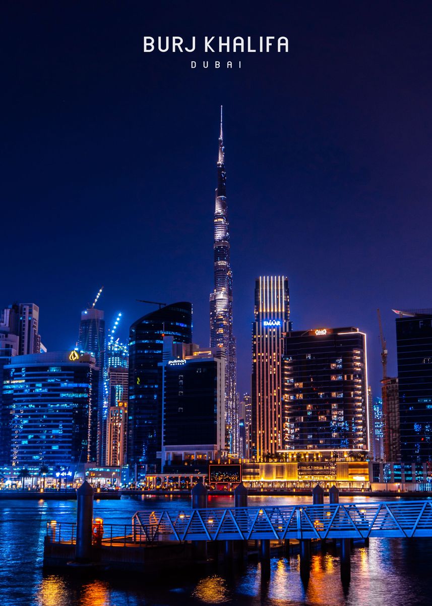 'Burj Khalifa ' Poster, picture, metal print, paint by Travel Addict ...