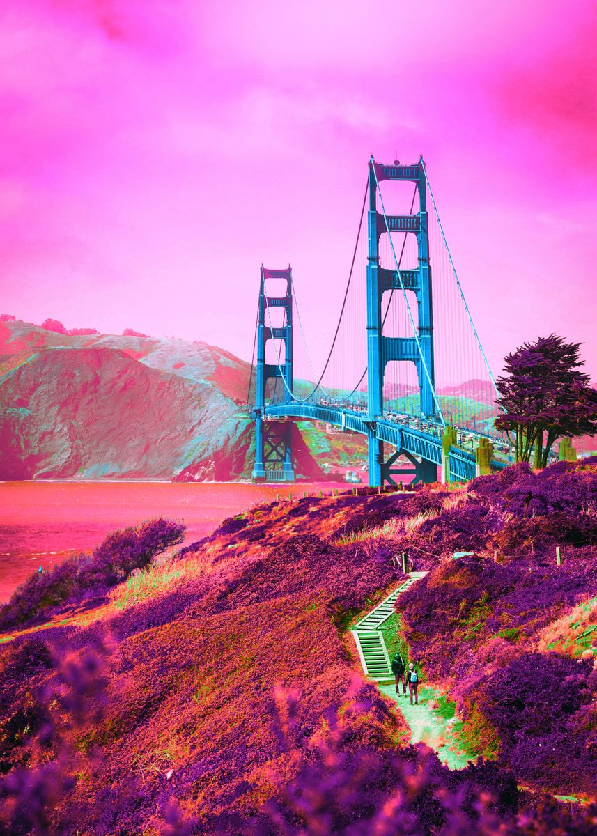 'Magic Bridge' Poster by Braxxaz | Displate