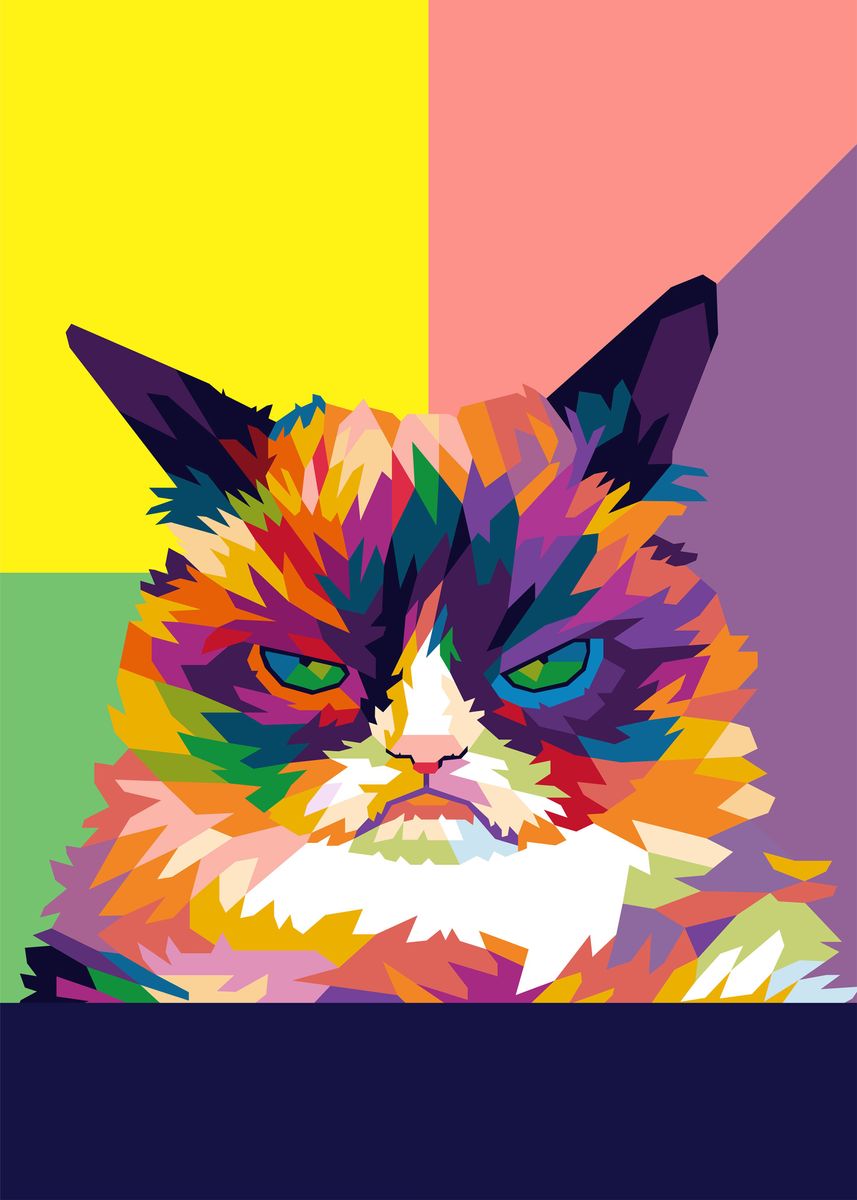 'Gumpy Cat Meme' Poster by Muifatin | Displate