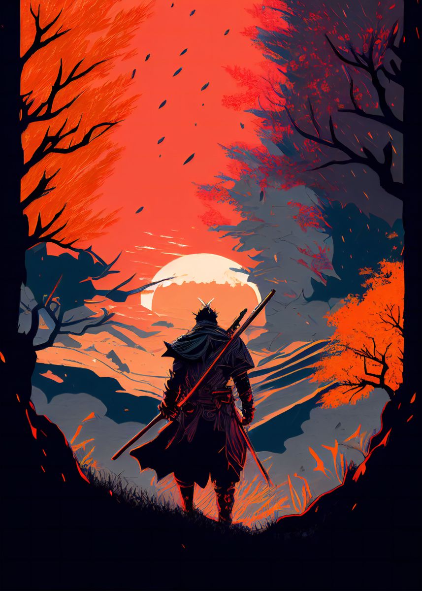 'Japanese Samurai' Poster, picture, metal print, paint by Digital Arts ...
