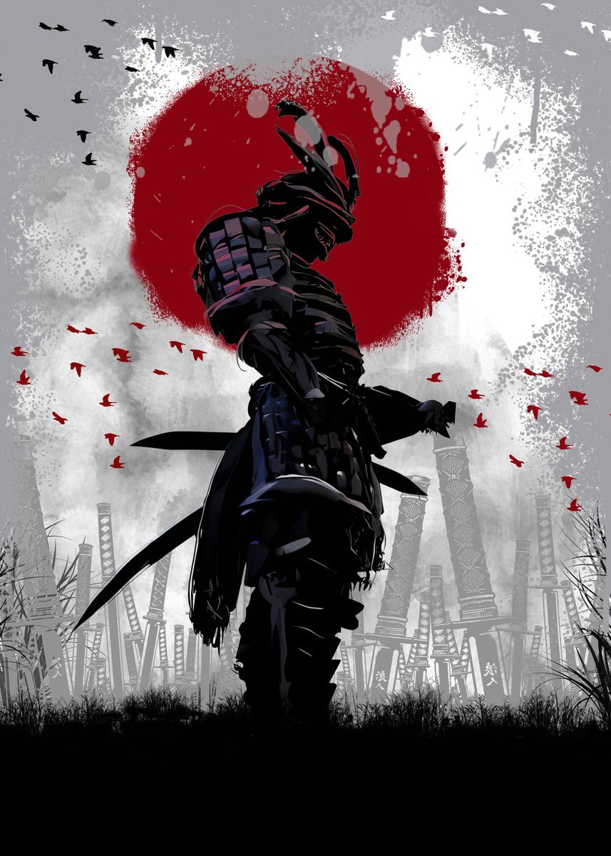 'Samurai Japan' Poster by SAIDI ARTWORKS | Displate