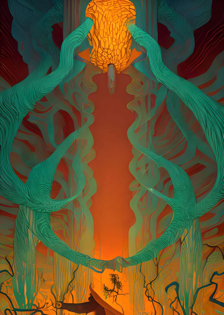 'Overthinking Abstract Art' Poster, picture, metal print, paint by ...