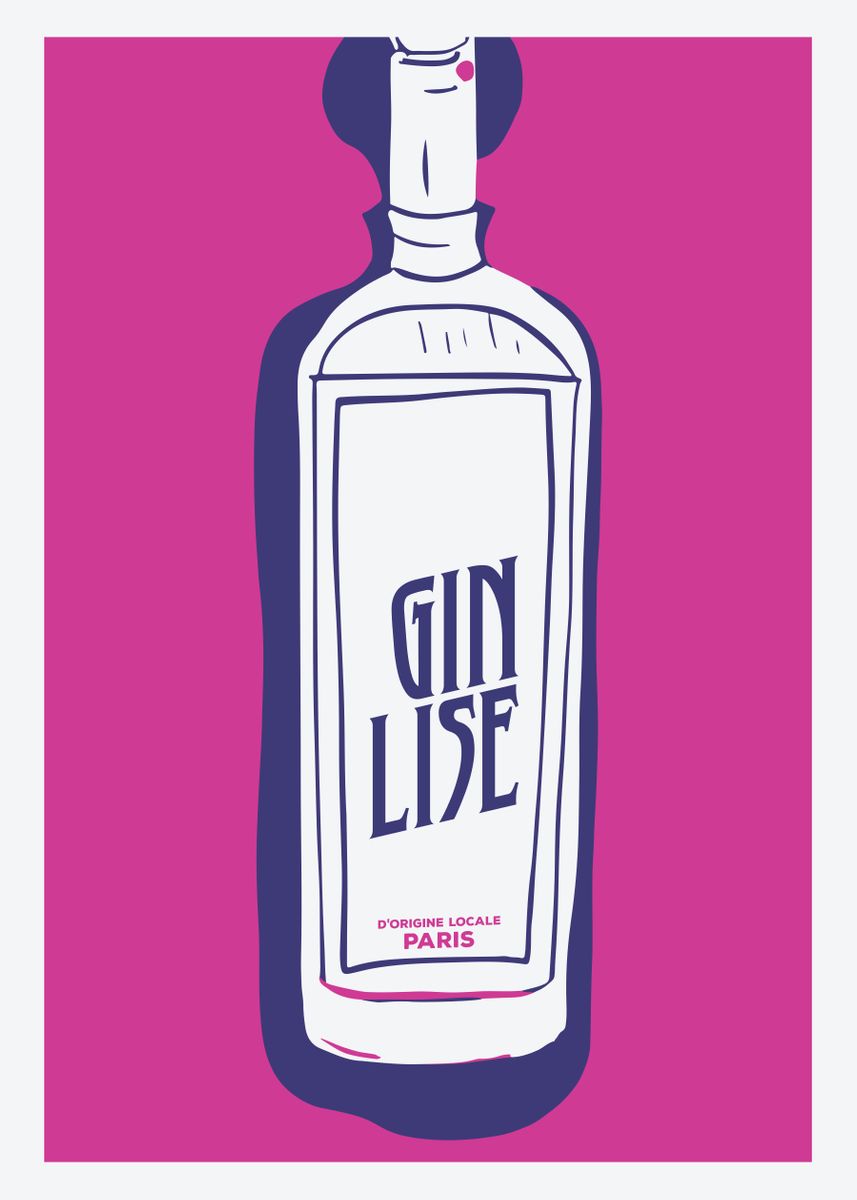 'GIN LISE french poster' Poster by BluePinkPanther | Displate