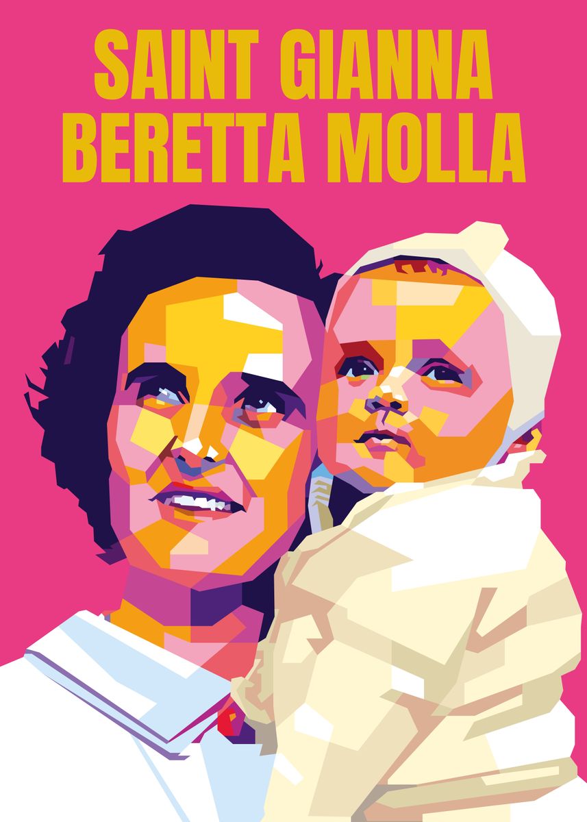 'Gianna Beretta Molla' Poster, picture, metal print, paint by Awesome ...