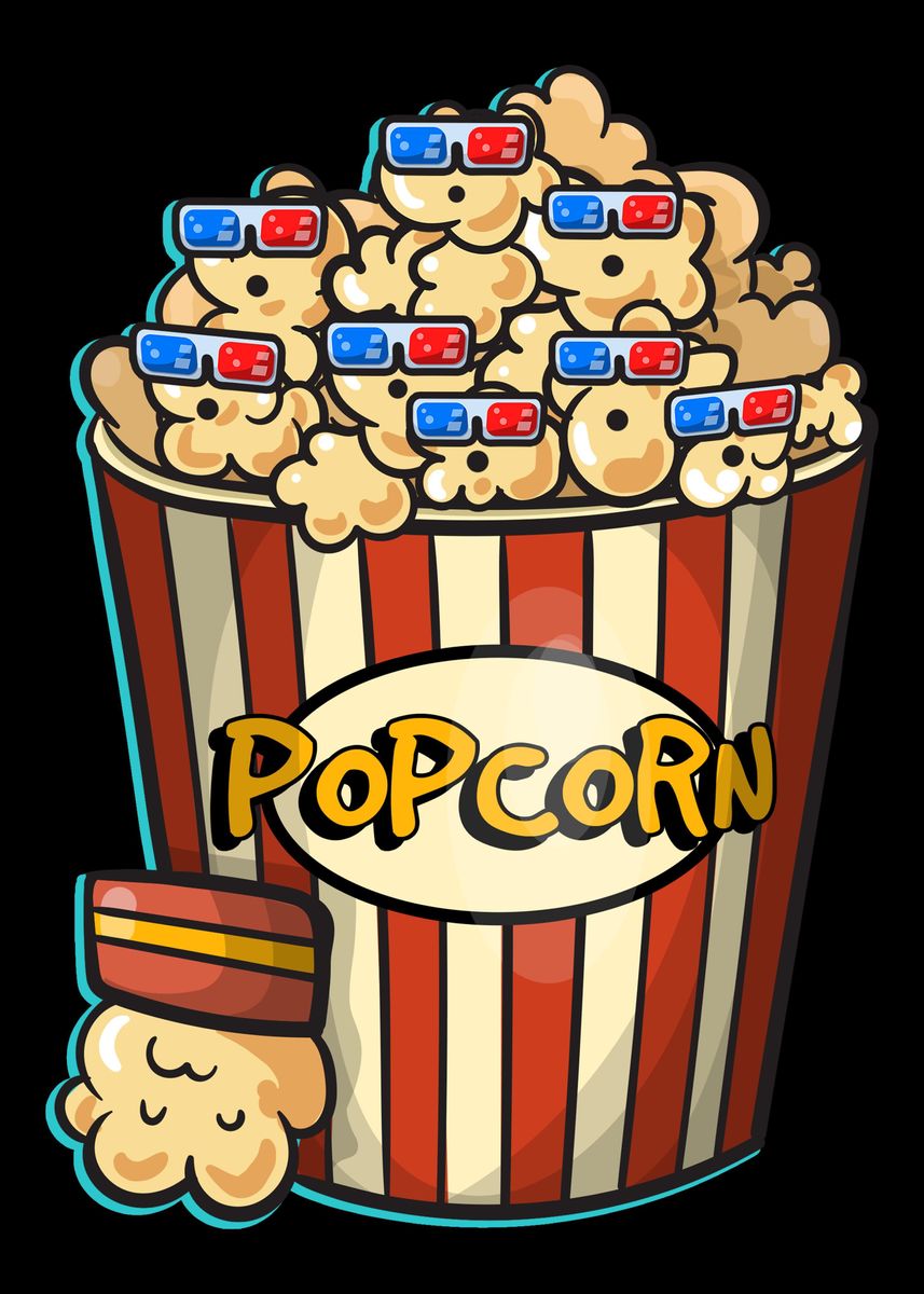'Popcorn' Poster by Hexor | Displate