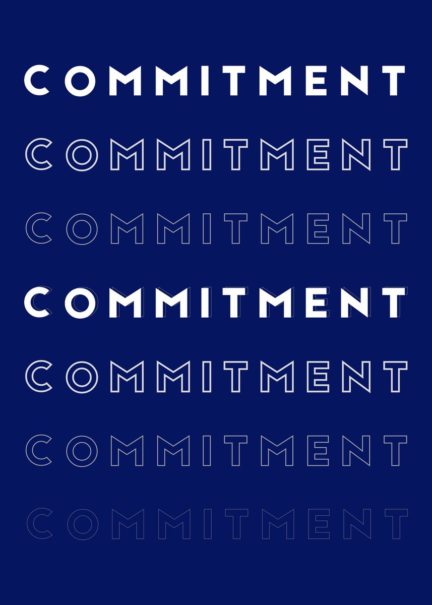 'commitment' Poster, picture, metal print, paint by Mohamed Soliman ...
