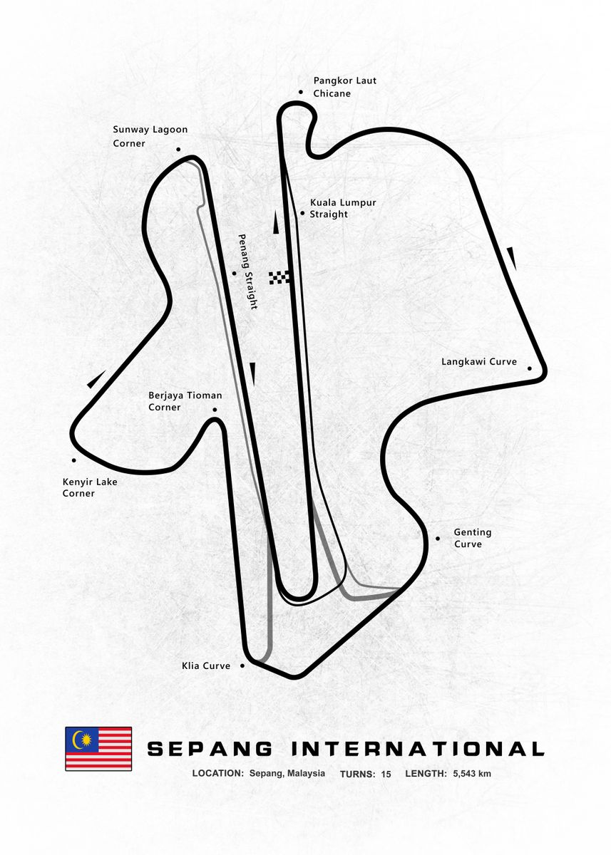 'Sepang Malaysia' Poster, picture, metal print, paint by Faissal Thomas ...