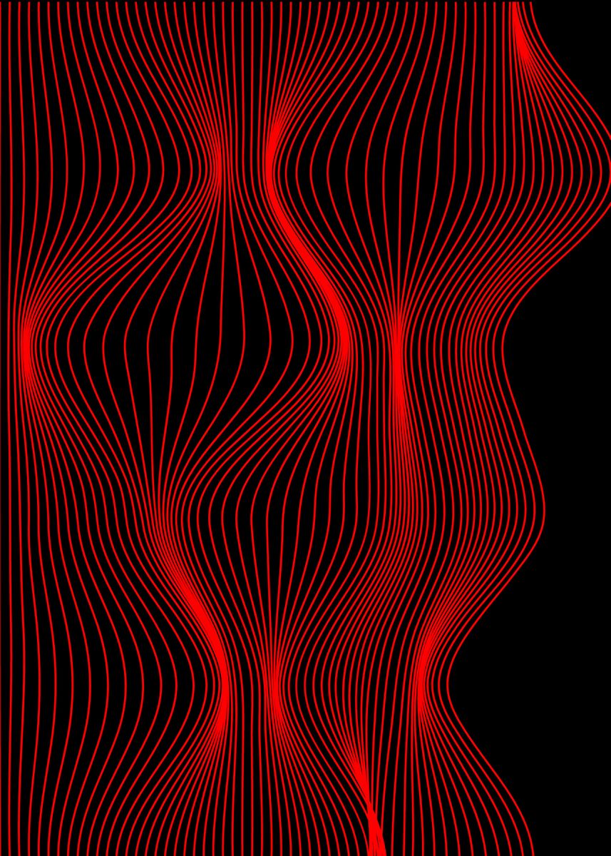 'THE RED WAVE' Poster, picture, metal print, paint by Atomic Chinook ...