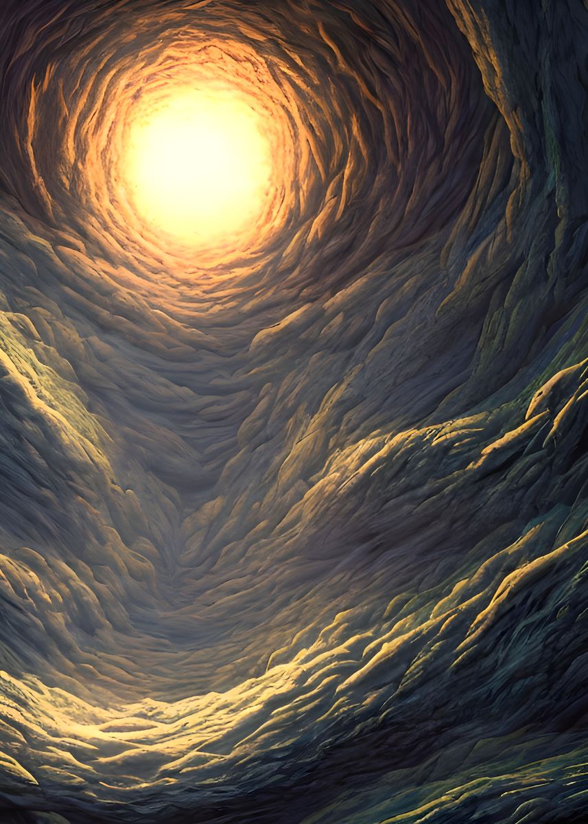 'Light shines in Darkness' Poster, picture, metal print, paint by ...