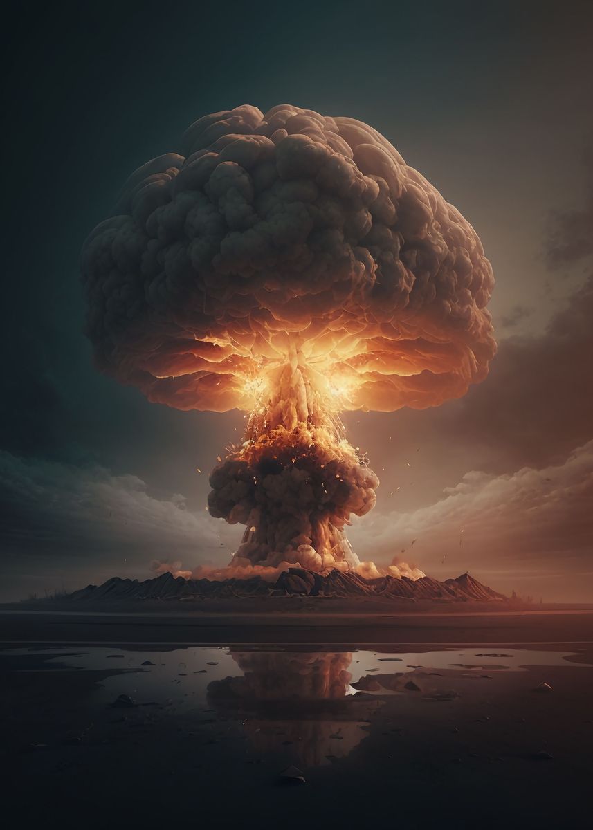 'Nuclear bomb' Poster, picture, metal print, paint by Oleksandr Kovalov ...