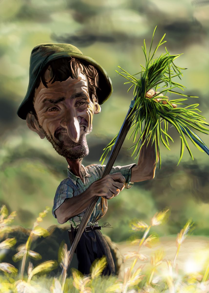 'Field worker' Poster, picture, metal print, paint by Radu Chiruță ...