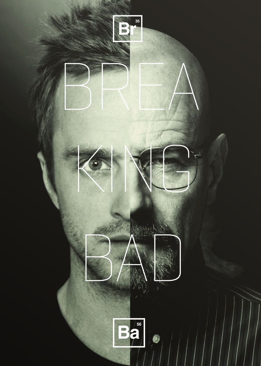 'Breaking Bad Poster' Poster, picture, metal print, paint by Finn ...