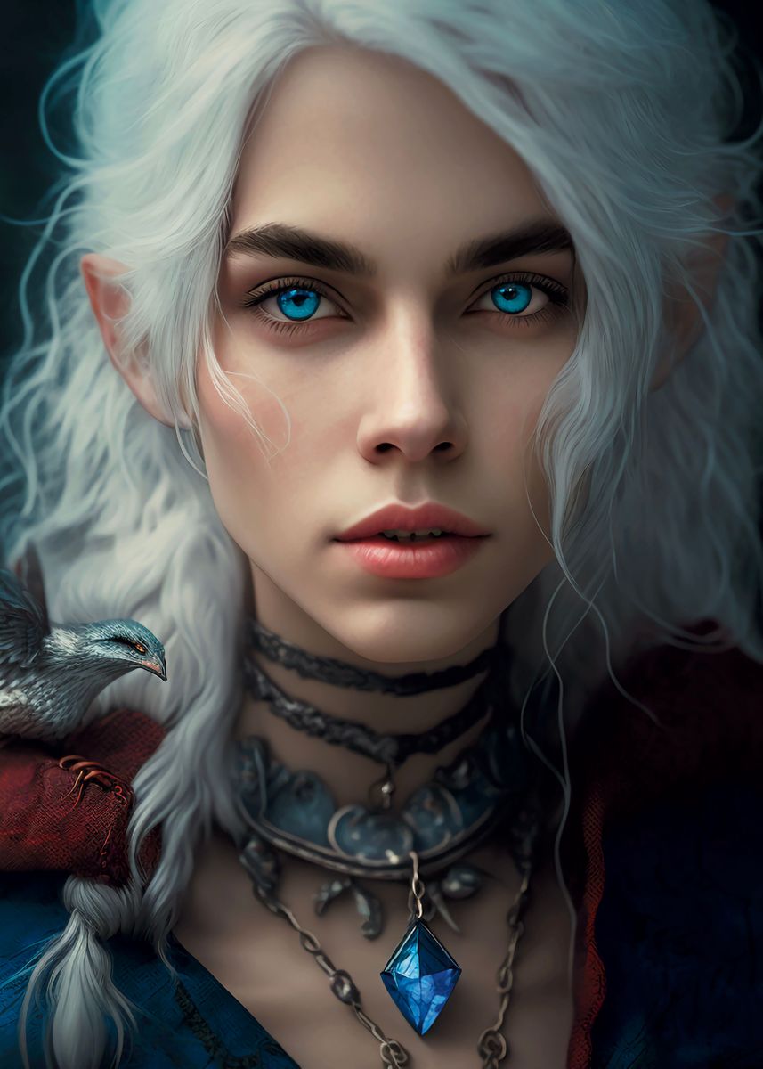 'Character Portrait 15' Poster, picture, metal print, paint by ...