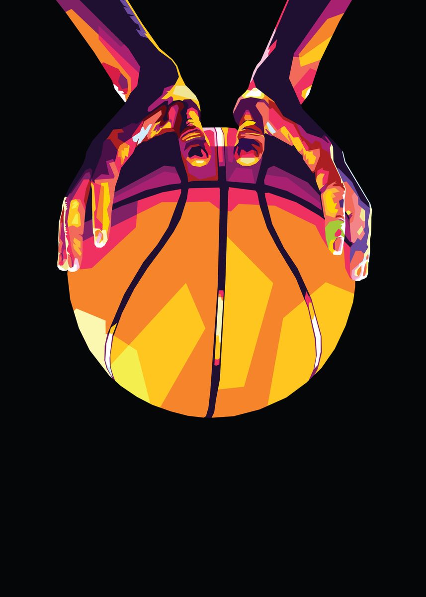 'amazing basketball pop art' Poster, picture, metal print, paint by ...