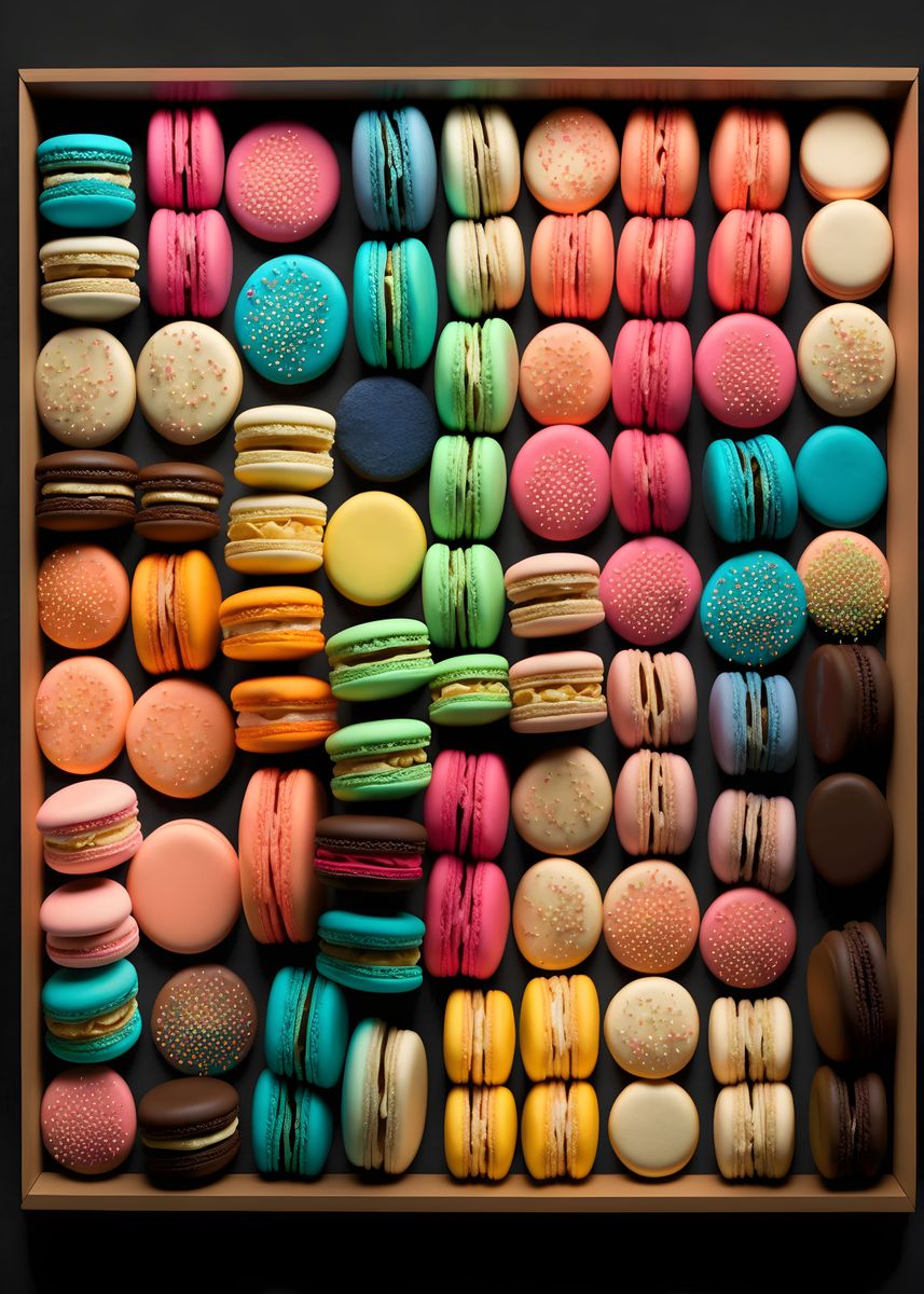 'Macaroons' Poster, picture, metal print, paint by Marcelo Vieira ...