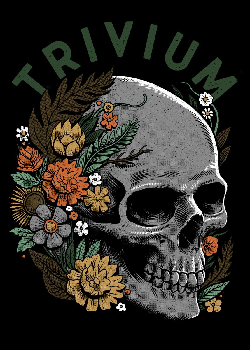 'Trivium art 7' Poster, picture, metal print, paint by Trivium | Displate