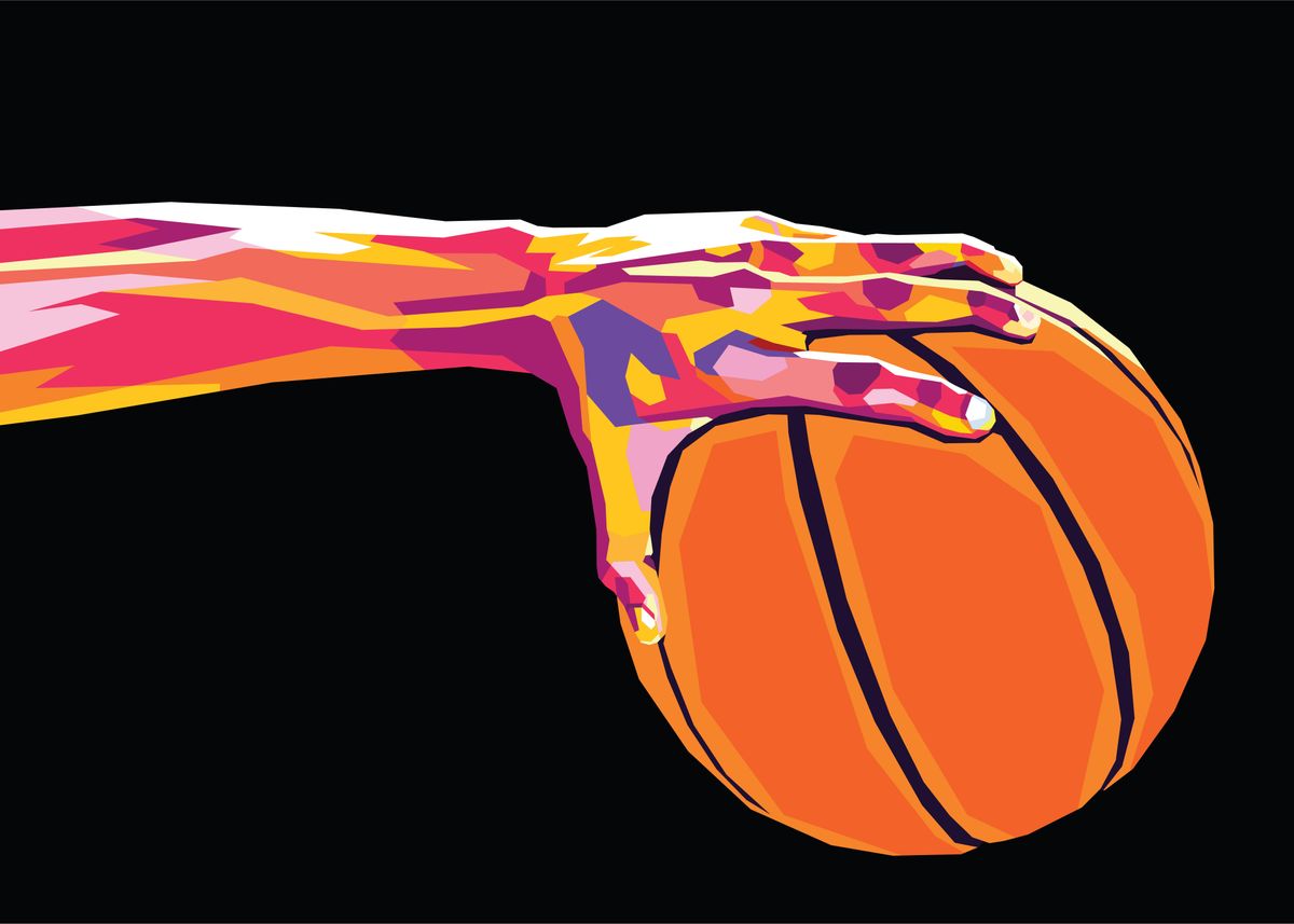 'basketball pop art' Poster by Aminuddin amex | Displate