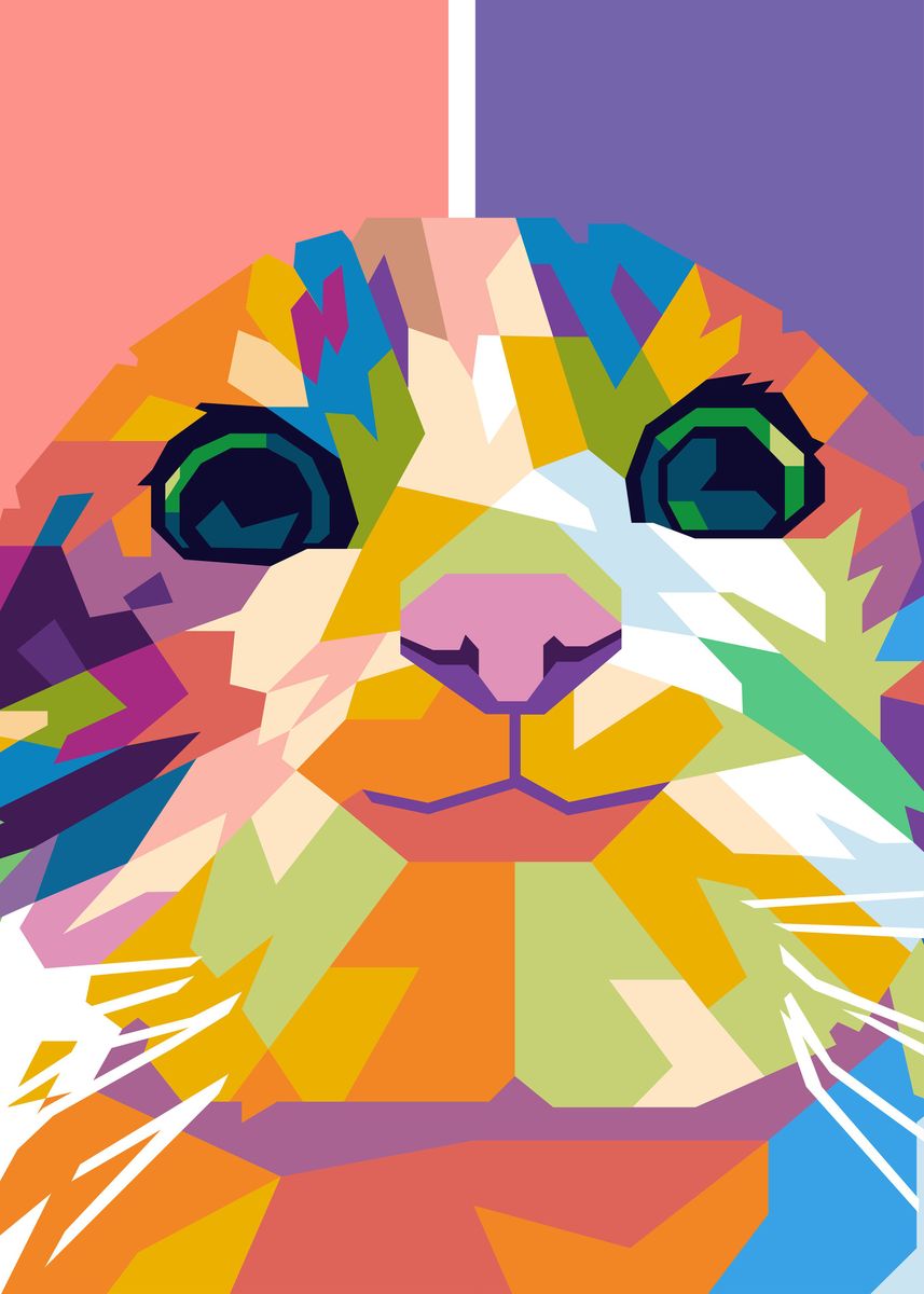 'Smiling Cat Meme' Poster, picture, metal print, paint by Muifatin ...