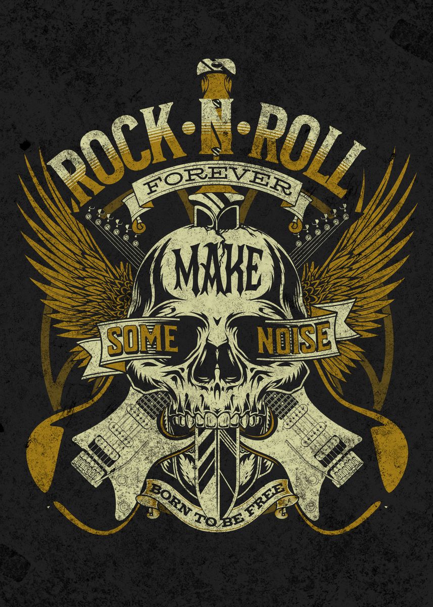 'Rock and Roll Forever' Poster by du giang | Displate